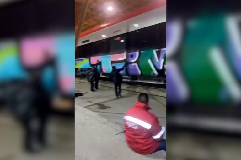 Sujetos vandalizan uno de los nuevos trenes de EFE presentados el ...
